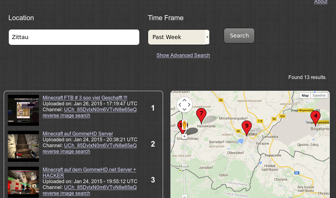 Geo Search Tool: Lokale Suche mit YouTube – nise81.com | niels seidel